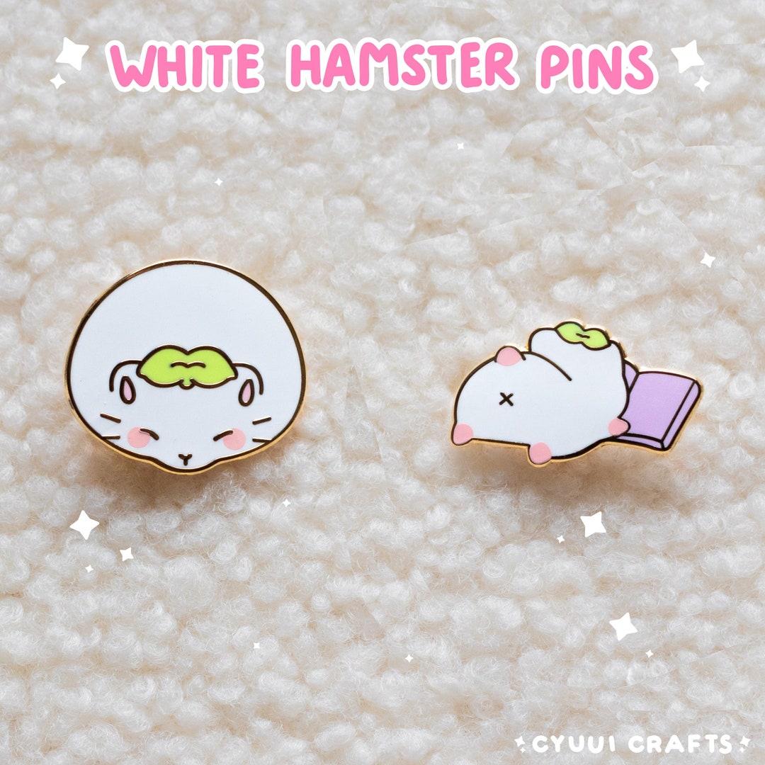 Winter White Sprout Pet Hard Enamel Pins - Etsy