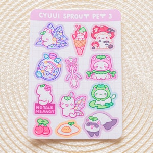 Sprout Pets Sticker Sheet - Etsy