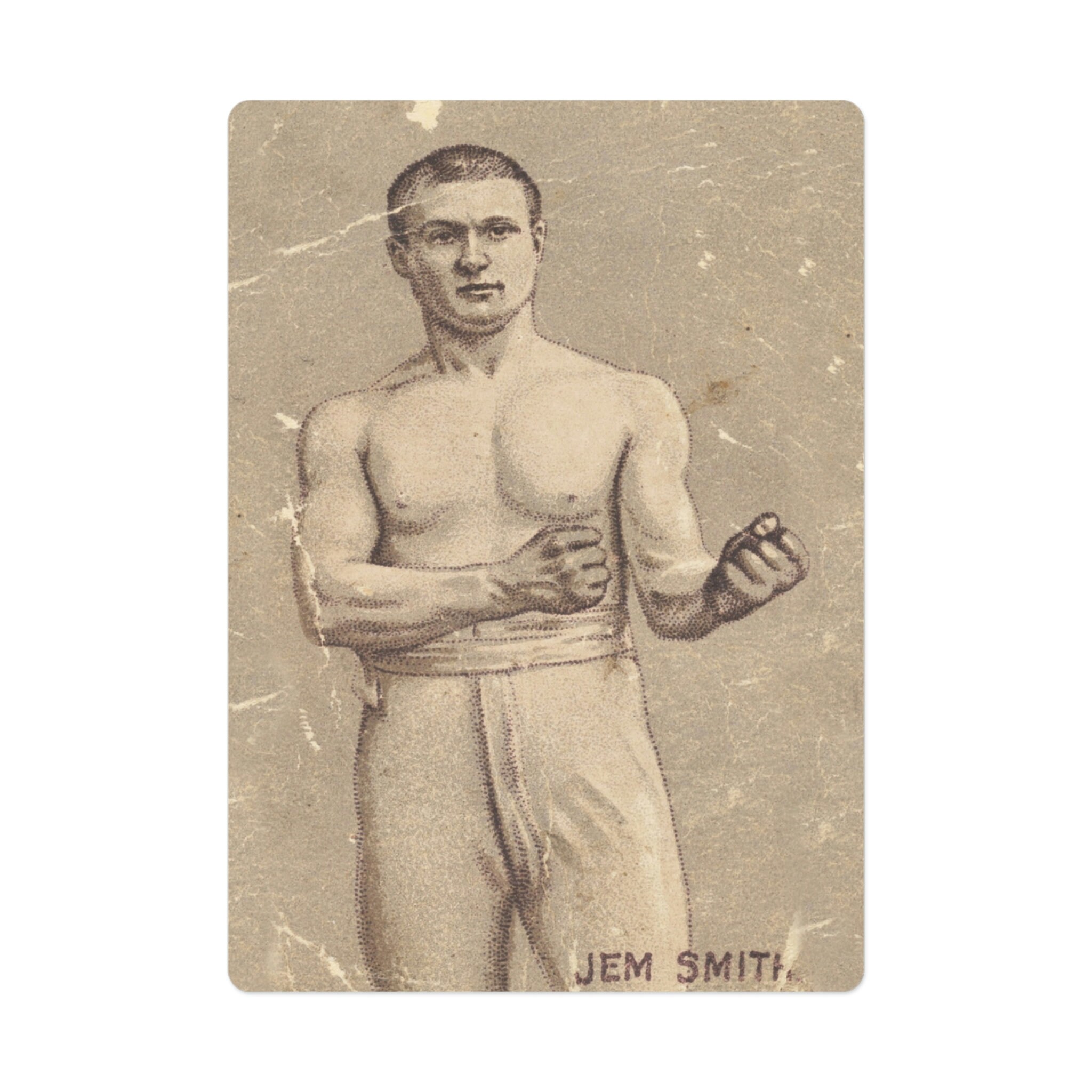 Deck of Poker Cards Featuring Image of Vintage Sports Photo of Boxer ...