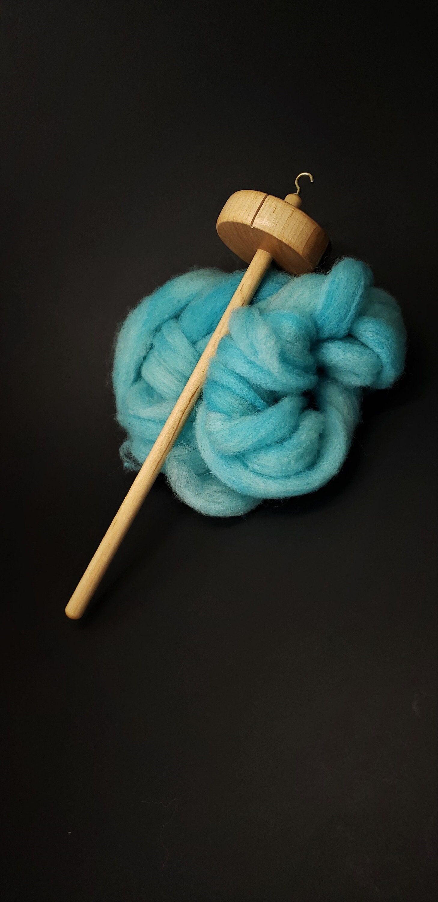 Drop Spindle / Drop Spindle Kit / Refill Wool for Spinning or Felting ...