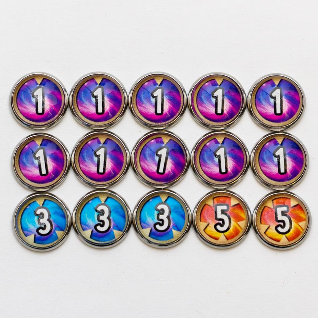 Glass & Metal Lorcana TCG Damage Counters - Handmade Game Accessories ...