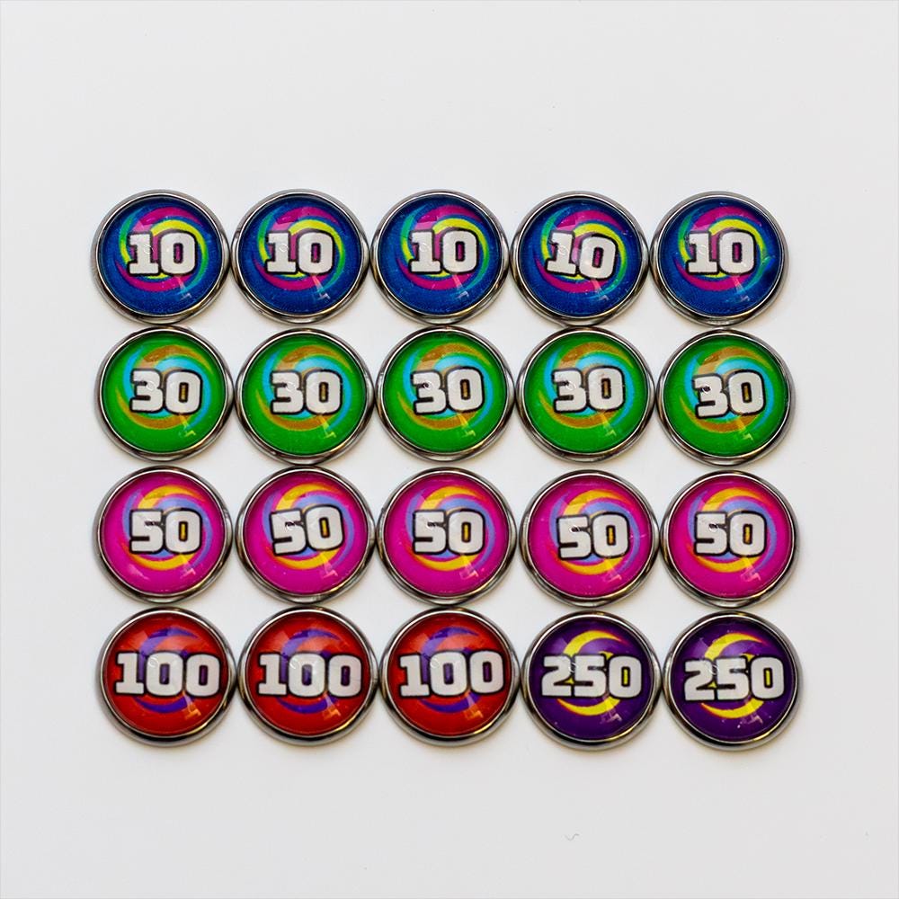 Glass & Metal Pokèmon TCG Damage Counters - Handmade Game Accessories ...