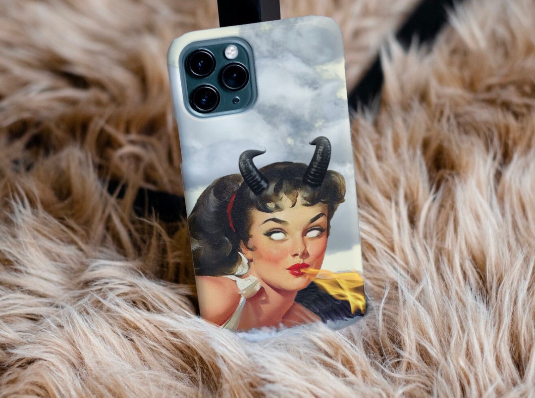 Spitfire: Retro Vintage Collage Art 50s Midcentury Pinup Girl Fire ...