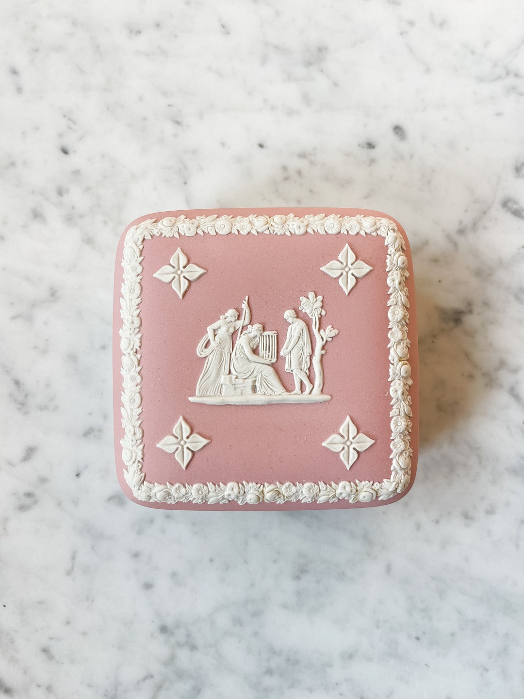 Vintage Wedgwood Pink Jasperware - Etsy