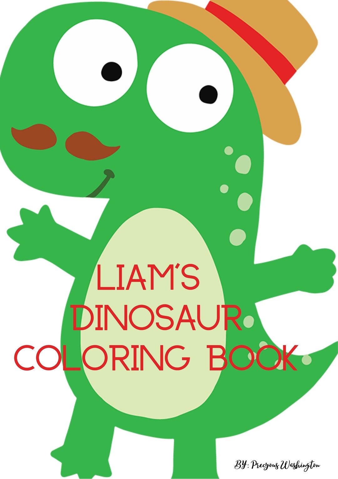 Personalized Coloring Pages/ 10 Pages to Color/ Child Name Liam ...