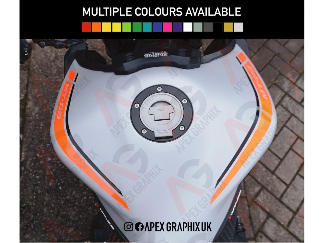 Yamaha MT09 Fuel Tank Stripes Decal Sticker Multiple Colours Available ...