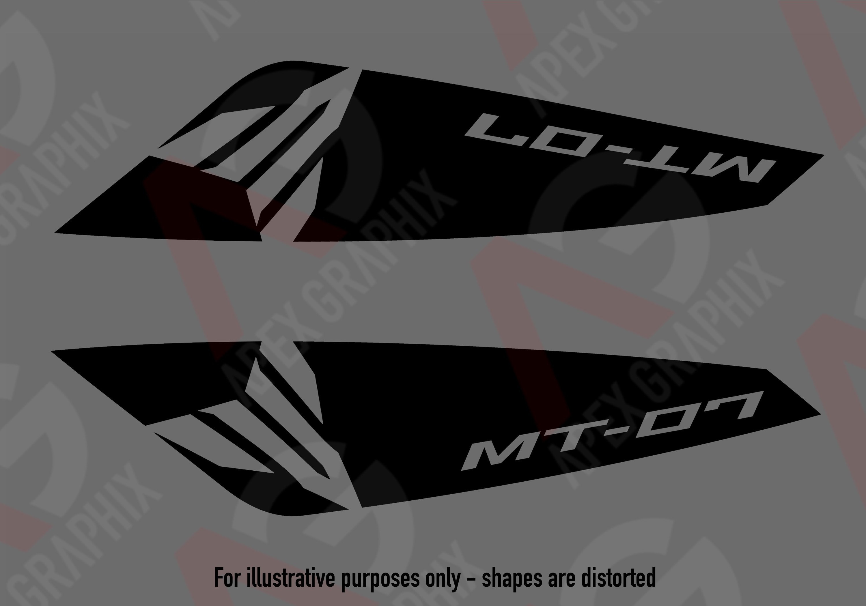 Yamaha MT07 Fuel Tank Logo Decal Sticker Multiple Colours Available - Etsy