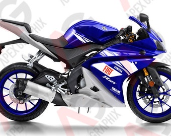Yamaha YZF R125 Decal Sticker Full Body Kit - Etsy UK