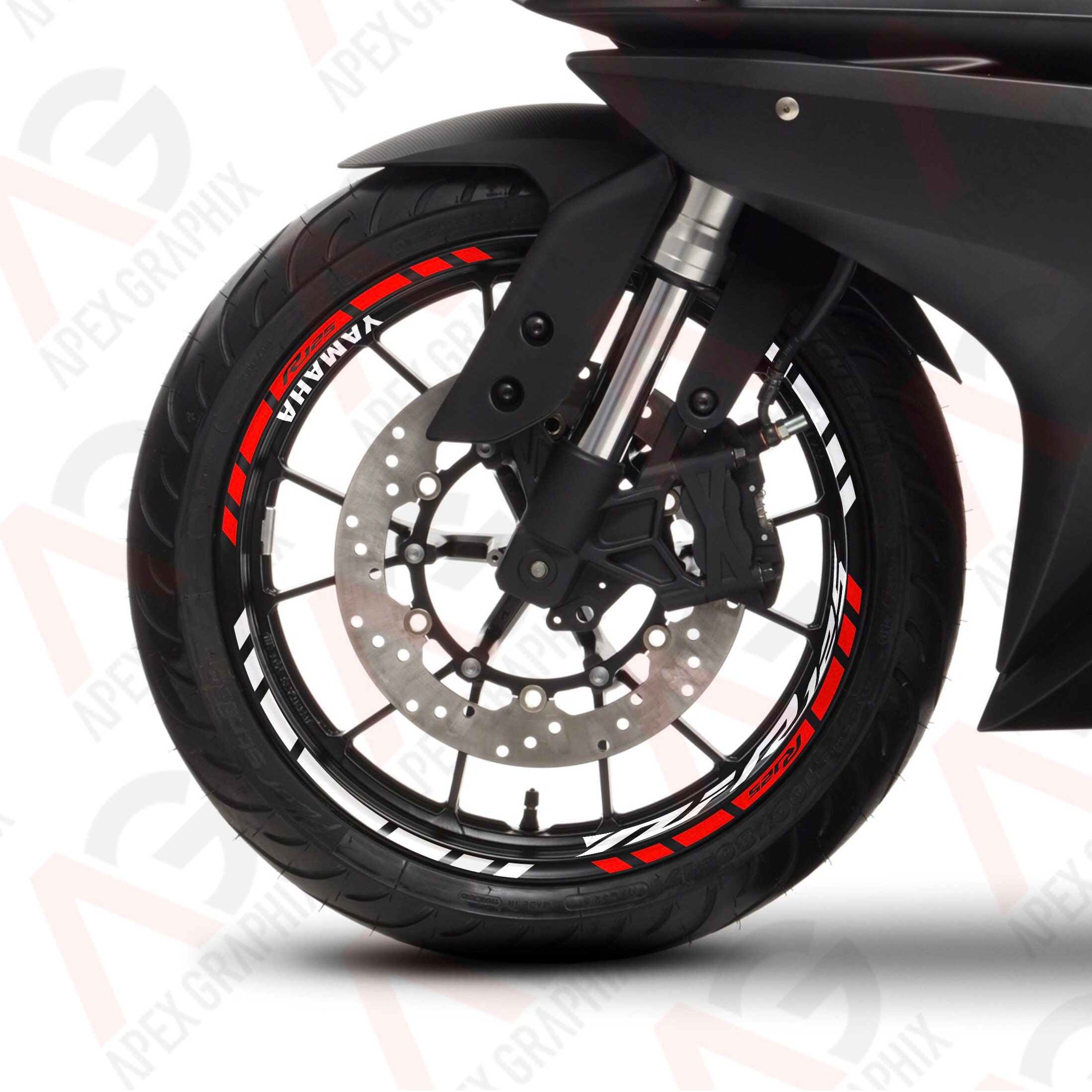 Yamaha YZF R125 Rim Tape Wheel Decal Sticker Kit R125 - Etsy