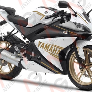 Yamaha YZF R125 Decal Sticker Full Body Kit - Etsy UK