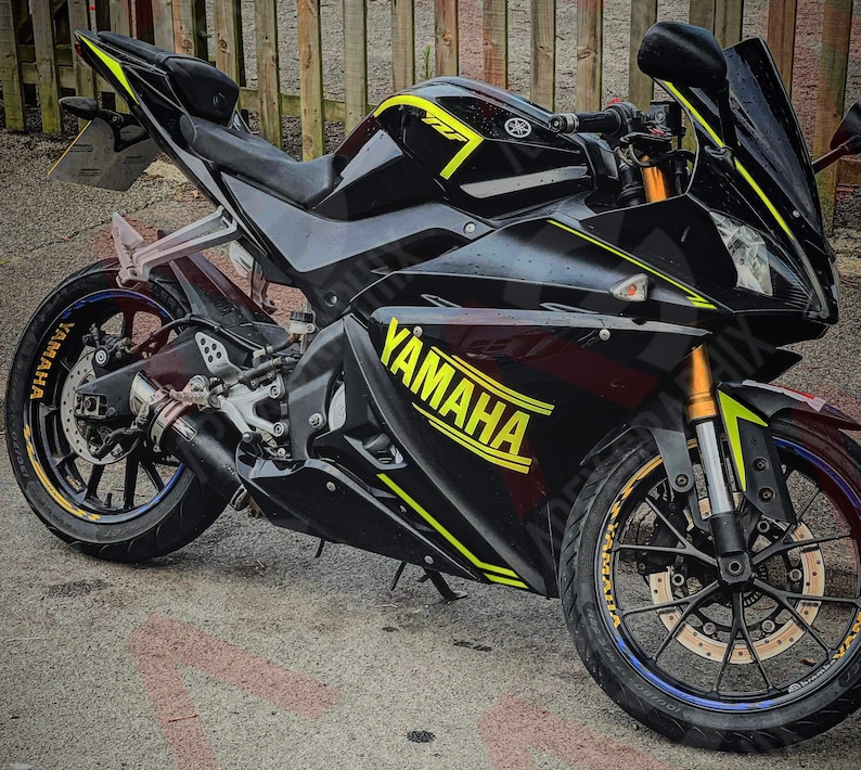 Yamaha YZF R125 Decal Sticker Full Body Kit - Etsy UK