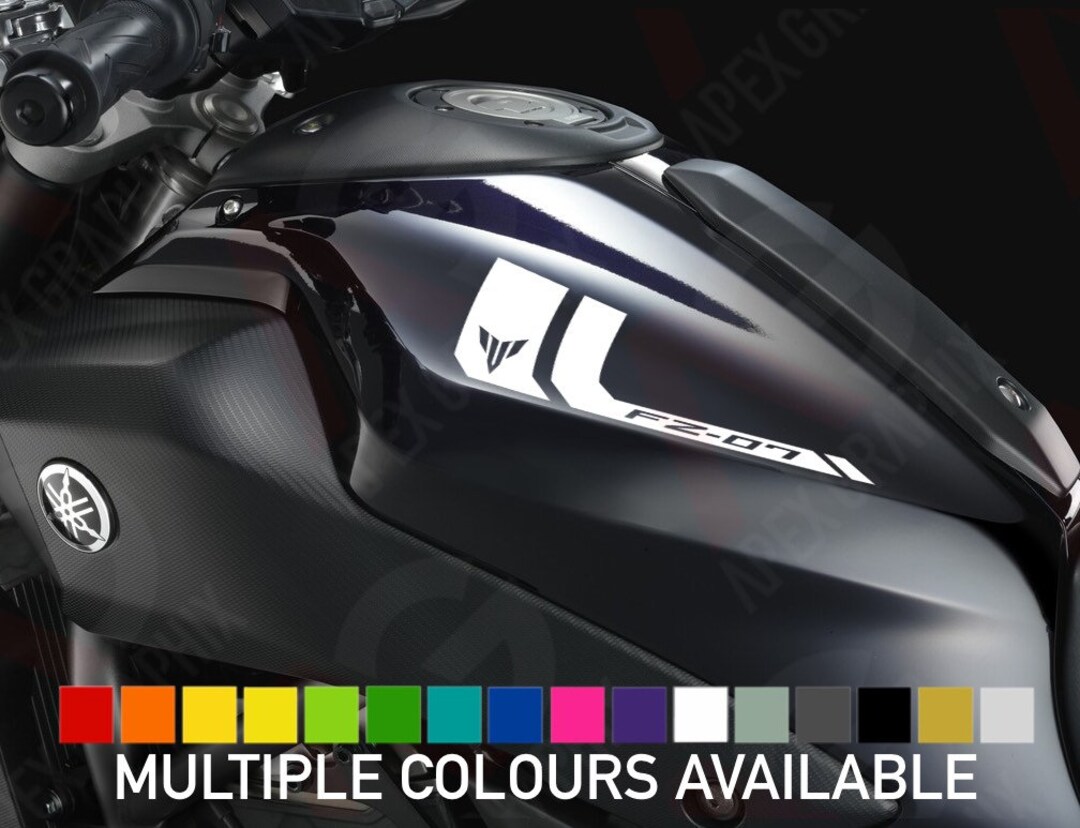 Yamaha FZ07 MT07 Fuel Tank Stripes Decal Sticker Multiple Colours ...