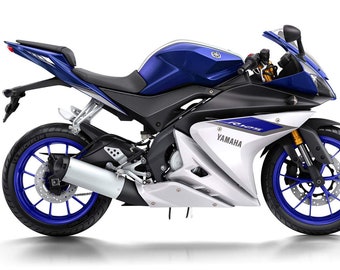 Yamaha YZF R125 Decal Sticker Full Body Kit | Etsy