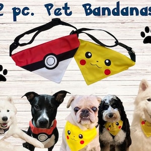 Pikachu Bandana for Dog - Etsy