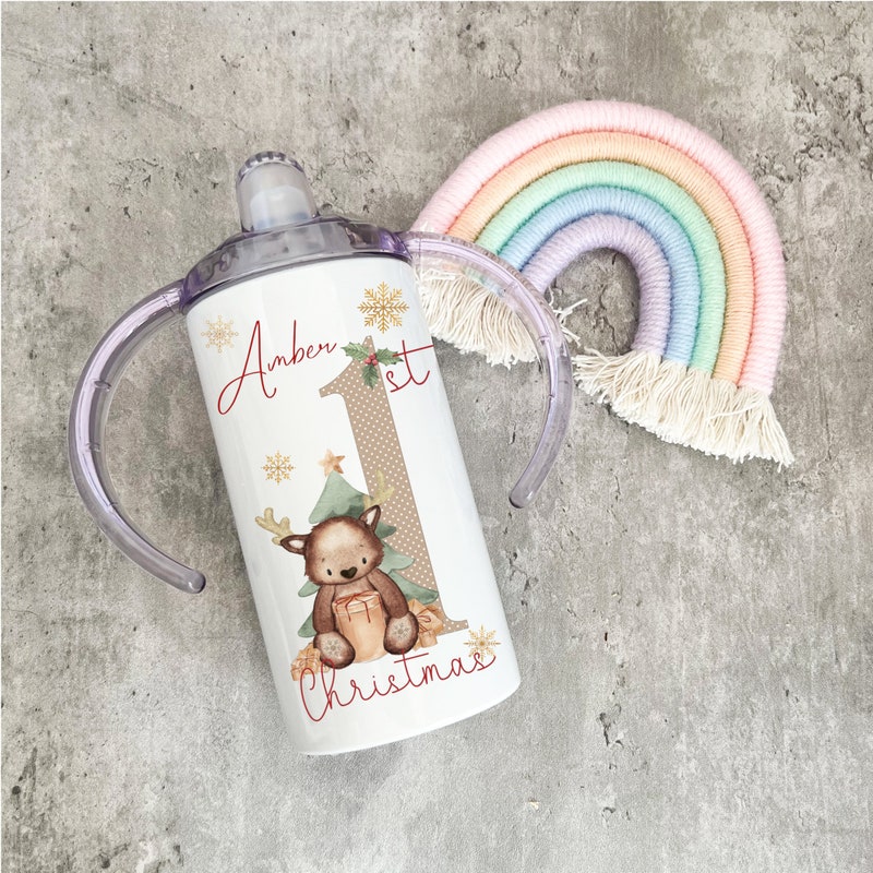 Baby Sipping Cup Christmas - Etsy UK