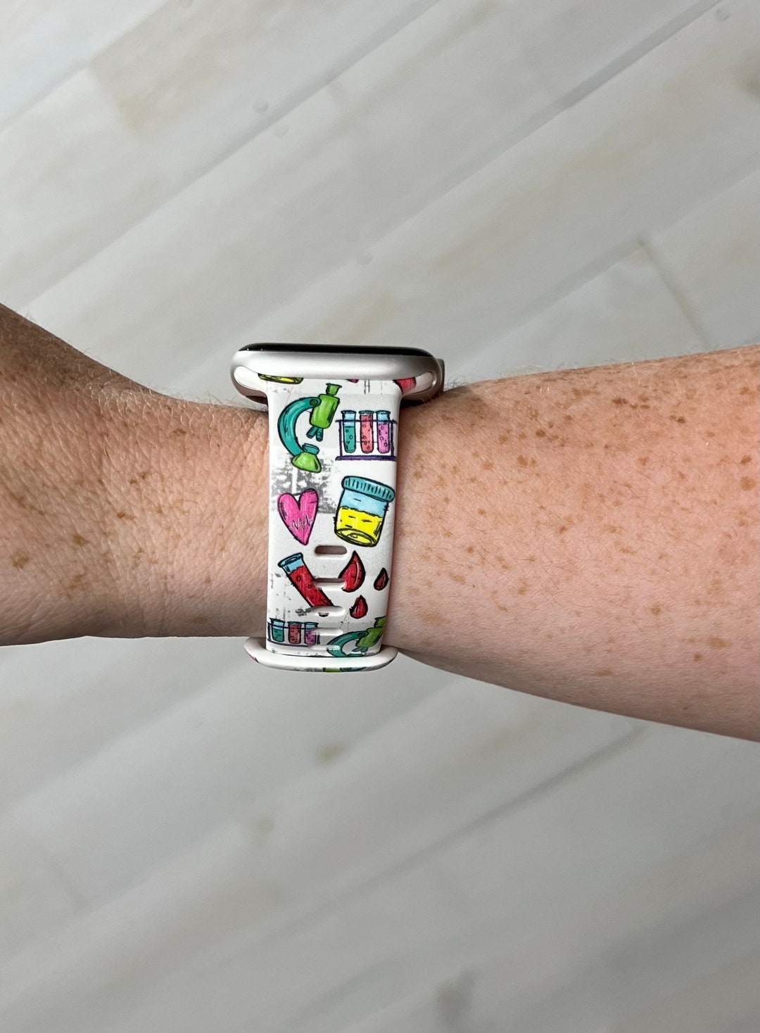 Distressed Lab Tech Watch Band Compatible With Apple Watch Samsung ...