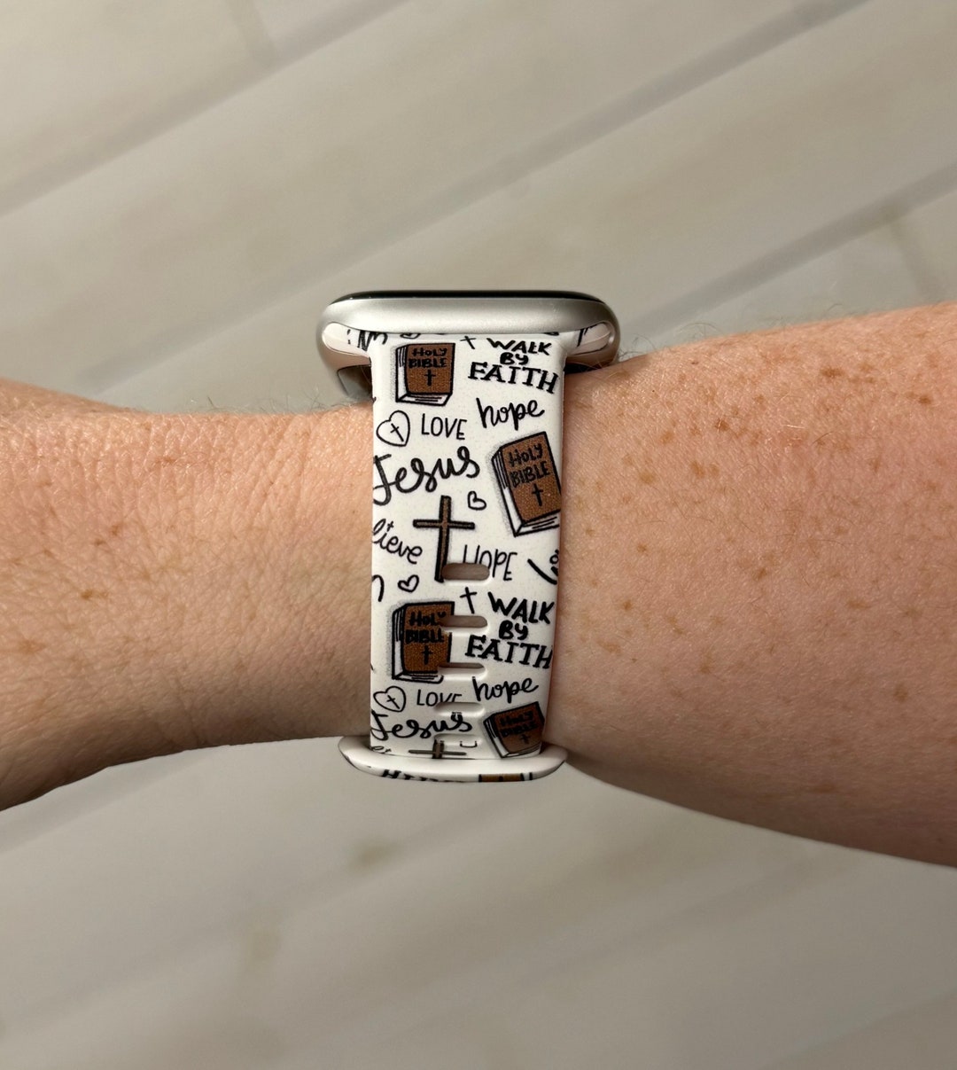 Jesus Walk by Faith Watch Band Compatible With Apple Watch Samsung ...
