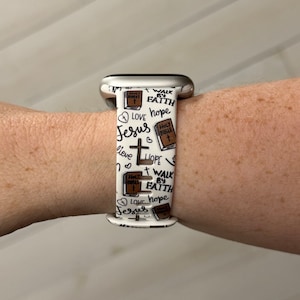 Jesus Walk by Faith Watch Band Compatible With Apple Watch Samsung ...