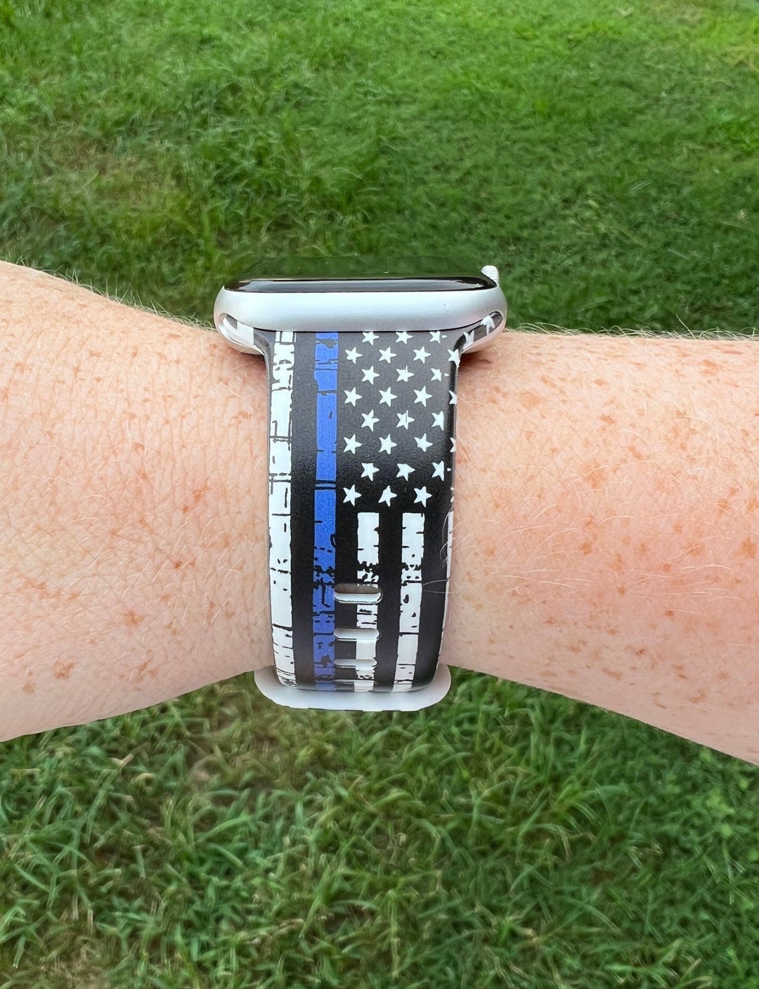 Thin Blue Line Watch Band Compatible With Apple Watch Samsung Garmin - Etsy