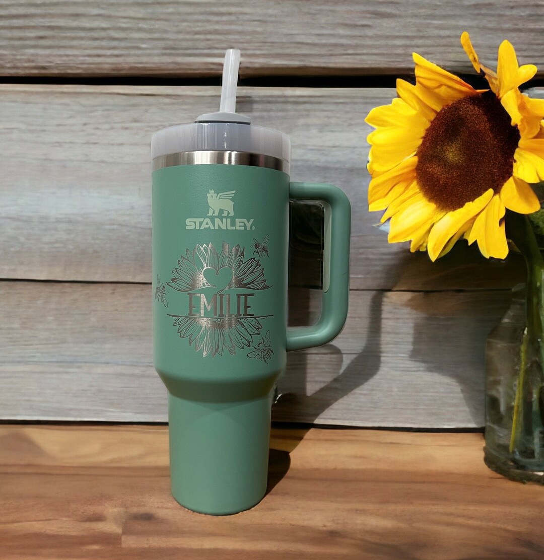 Personalized Sunflower Engraved 40oz Stanley Cup - Etsy