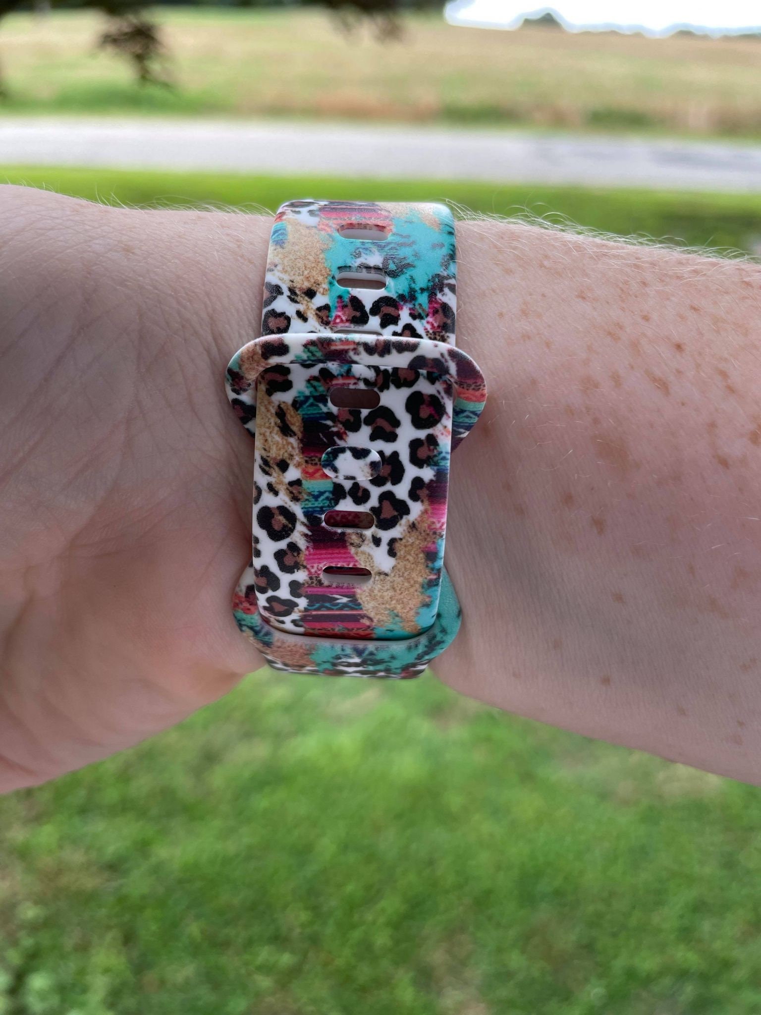 Western Leopard Watch Band Compatible With Apple Watch Samsung - Etsy