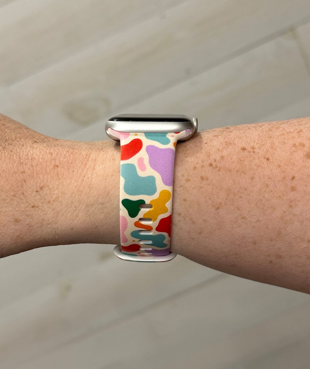 Colorful Cow Print Watch Band Compatible With Apple Watch Samsung ...