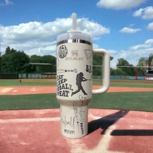 Engraved Stanley Cup With Baseball - Etsy