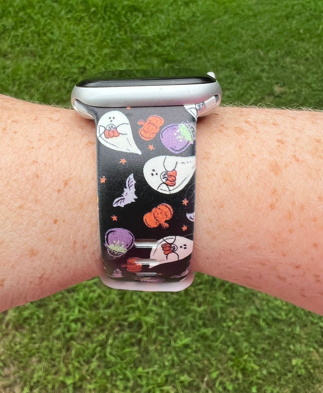 Ghosts Halloween Watch Band Compatible With Apple Watch Samsung Garmin ...
