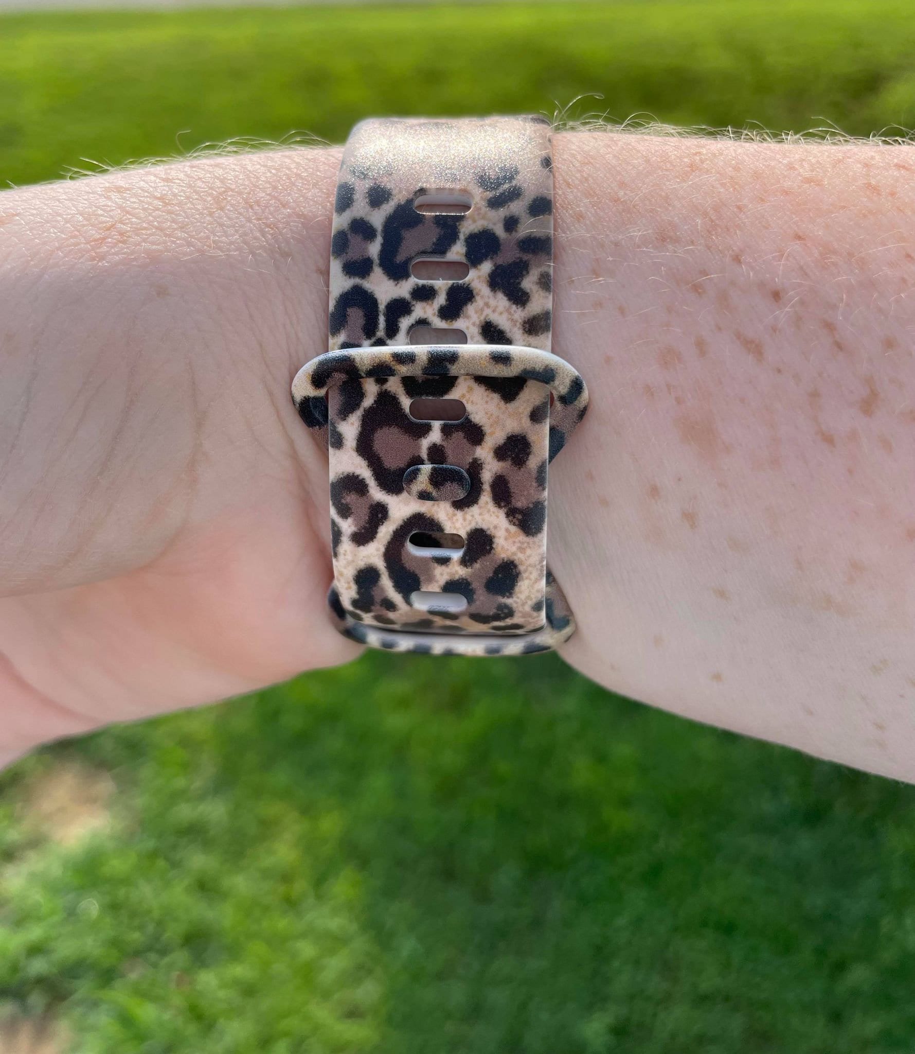 Personalized Brown Leopard Watch Band - Etsy