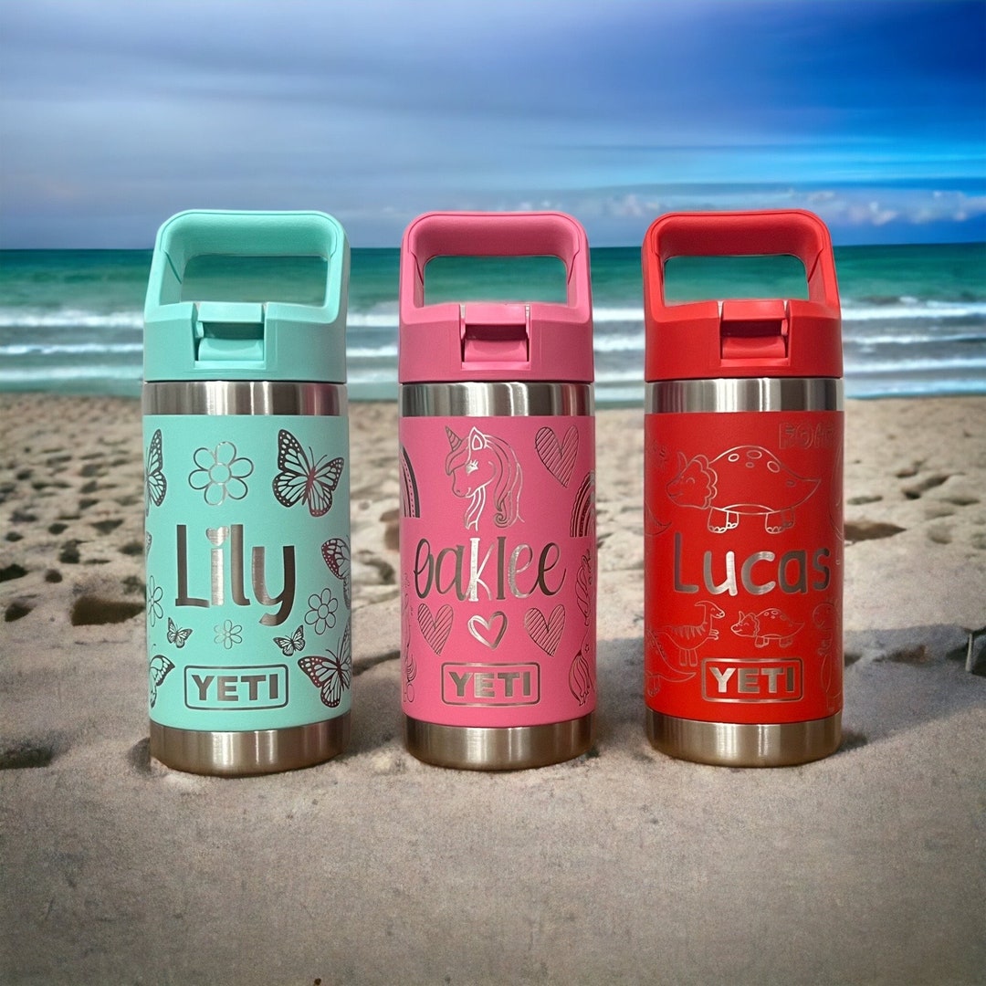 Custom Kids Yeti: 12 & 18 Ounce Kids Water Bottle, Fully Wrapped - Etsy
