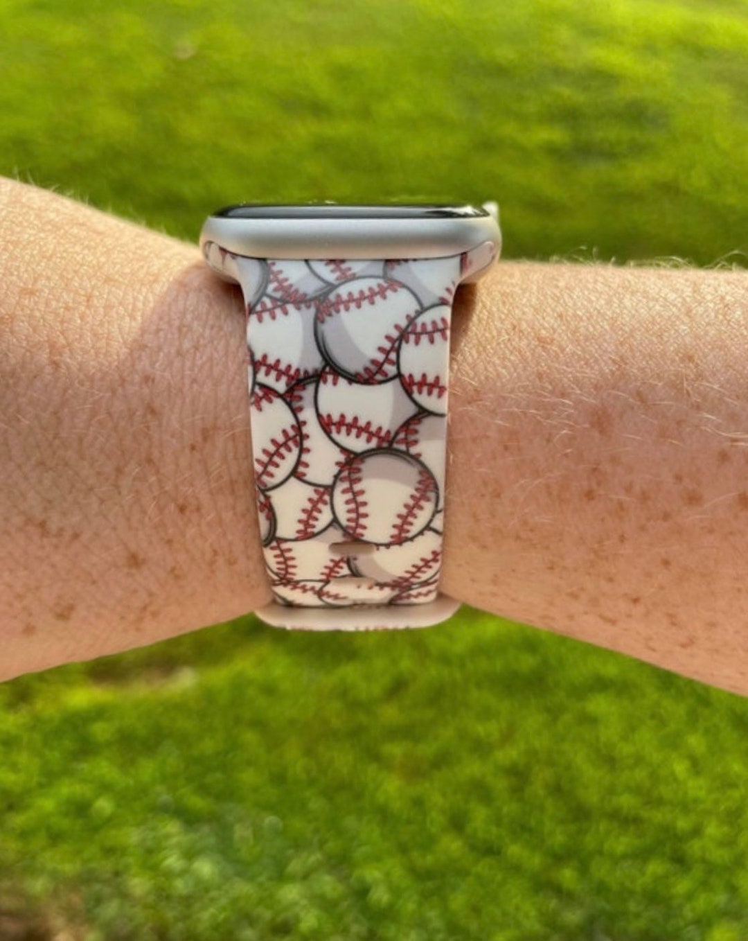 Baseball Watch Band Compatible With Apple Watch Samsung Garmin - Etsy