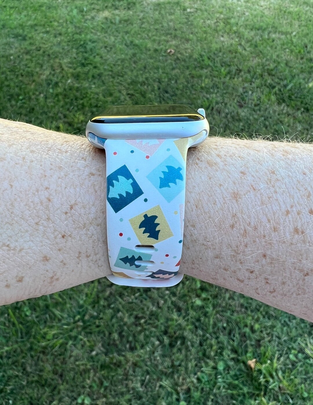 Christmas Stamps Watch Band Compatible With Apple Watch Samsung Garmin ...