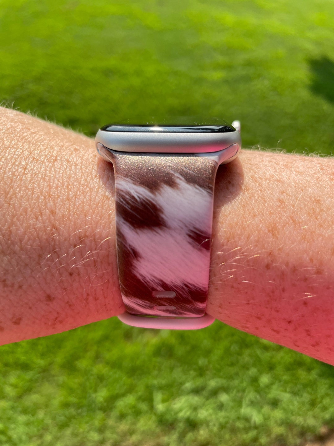 Cow Print Watch Band Compatible With Apple Watch Samsung Garmin - Etsy