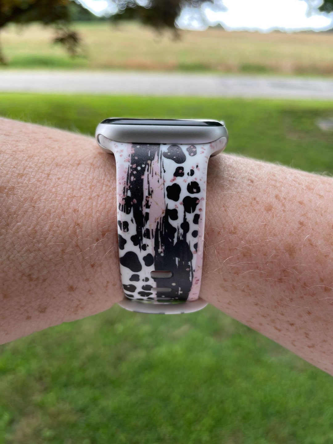 Pink Cow Watch Band Compatible With Apple Watch Samsung Garmin - Etsy