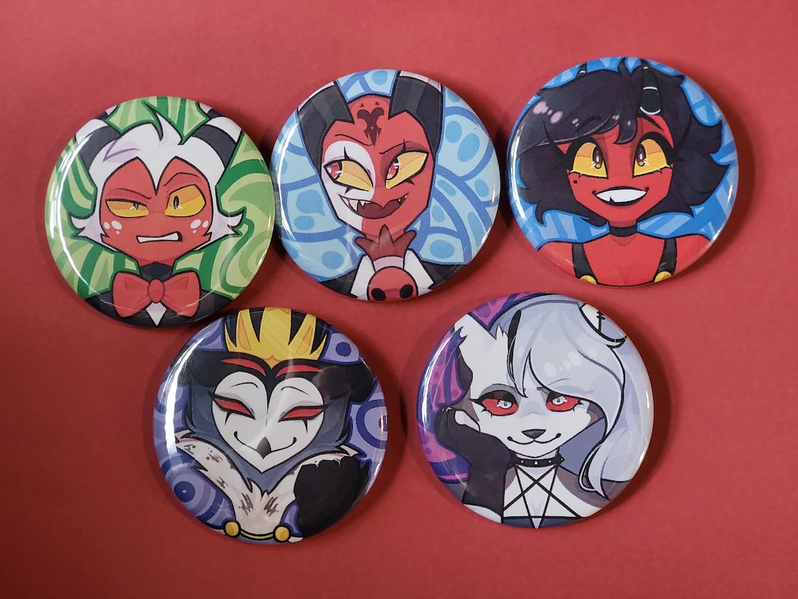 Helluva Boss Pin/buttons loona Stolas Blitzo Millie - Etsy UK