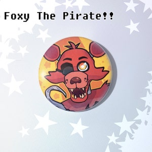 Five Nights at Freddy's Inspired LARGE Pins/buttons (freddy, Chica ...