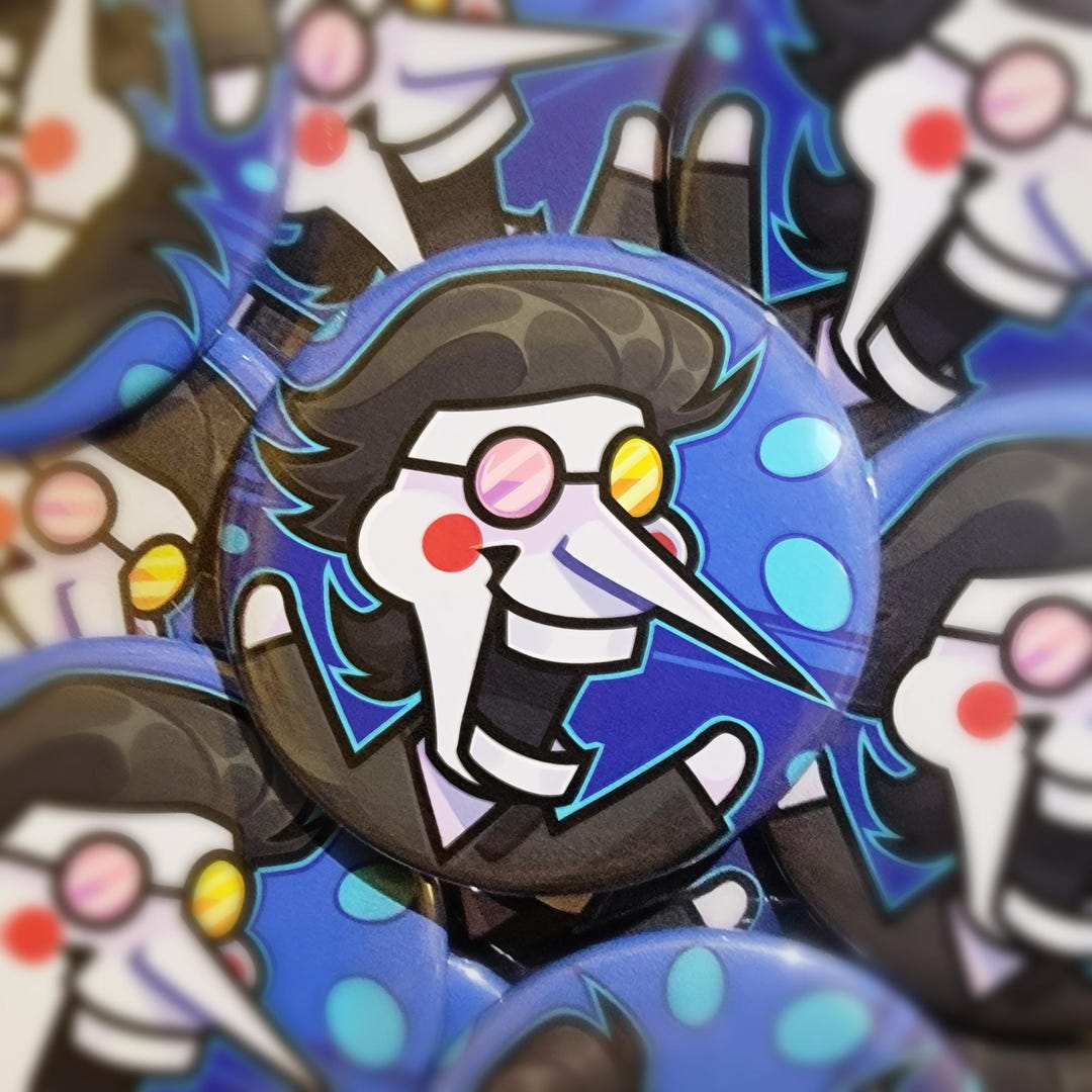 Spamton (deltarune) LARGE Pins/buttons (2.25 In) - Etsy
