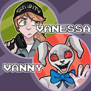 Vanny and Vanessa Inspired Pins/buttons LARGE (2.25 IN) - Etsy