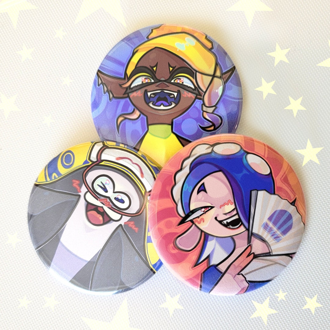 Deep Cut (splatoon) Inspired Pins/buttons LARGE 2.25 IN - Etsy