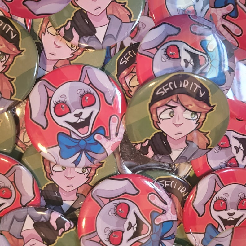 Vanny and Vanessa Inspired Pins/buttons LARGE (2.25 IN) - Etsy