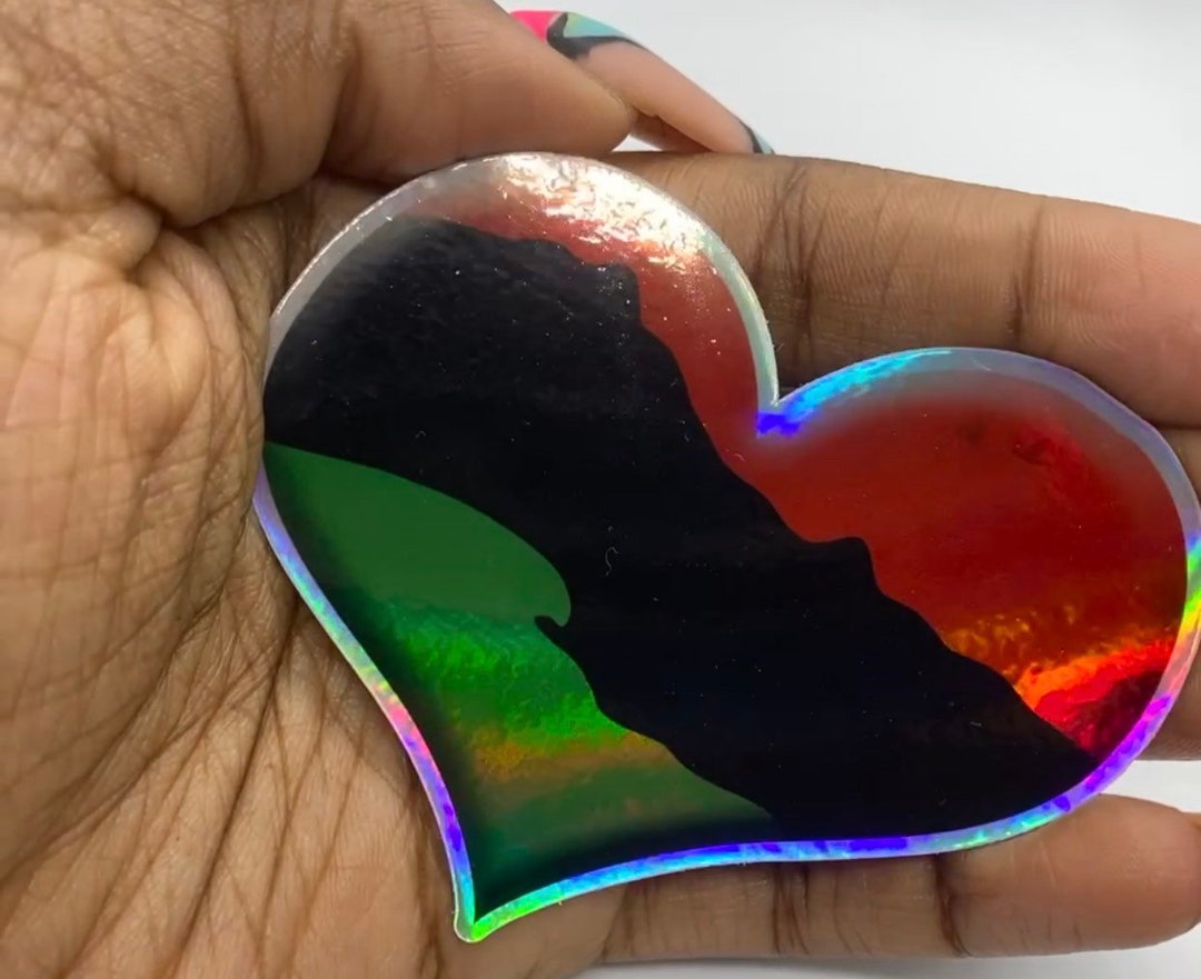 RBG Holographic Heart - Etsy