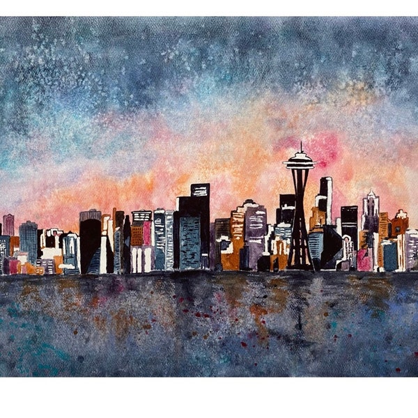 Seattle Painting - Etsy
