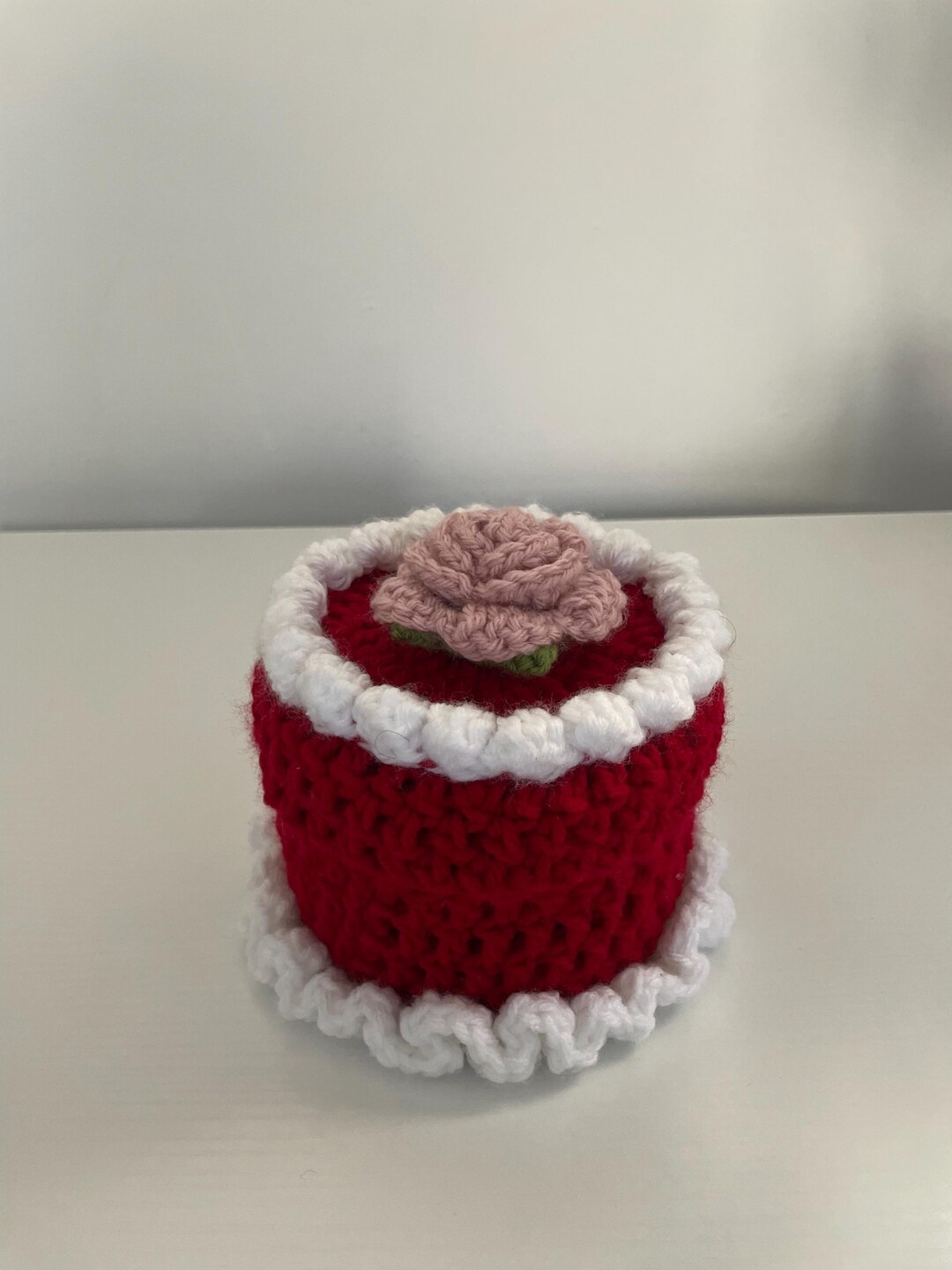 Crochet Red Velvet Cake Box - Etsy