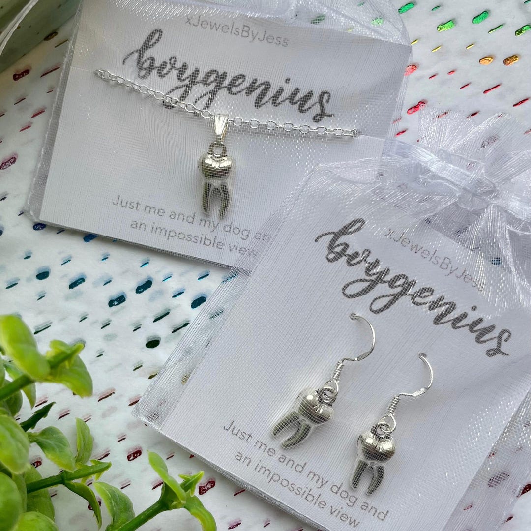 Boygenius Inspired Tooth Earrings And/or Necklace | 15% off Set With ...