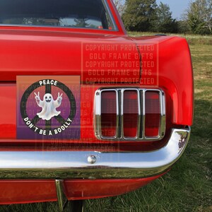 Peaceful Anti-bullying Car Magnet, Don't Be a Bully Boolly, Magnetic ...