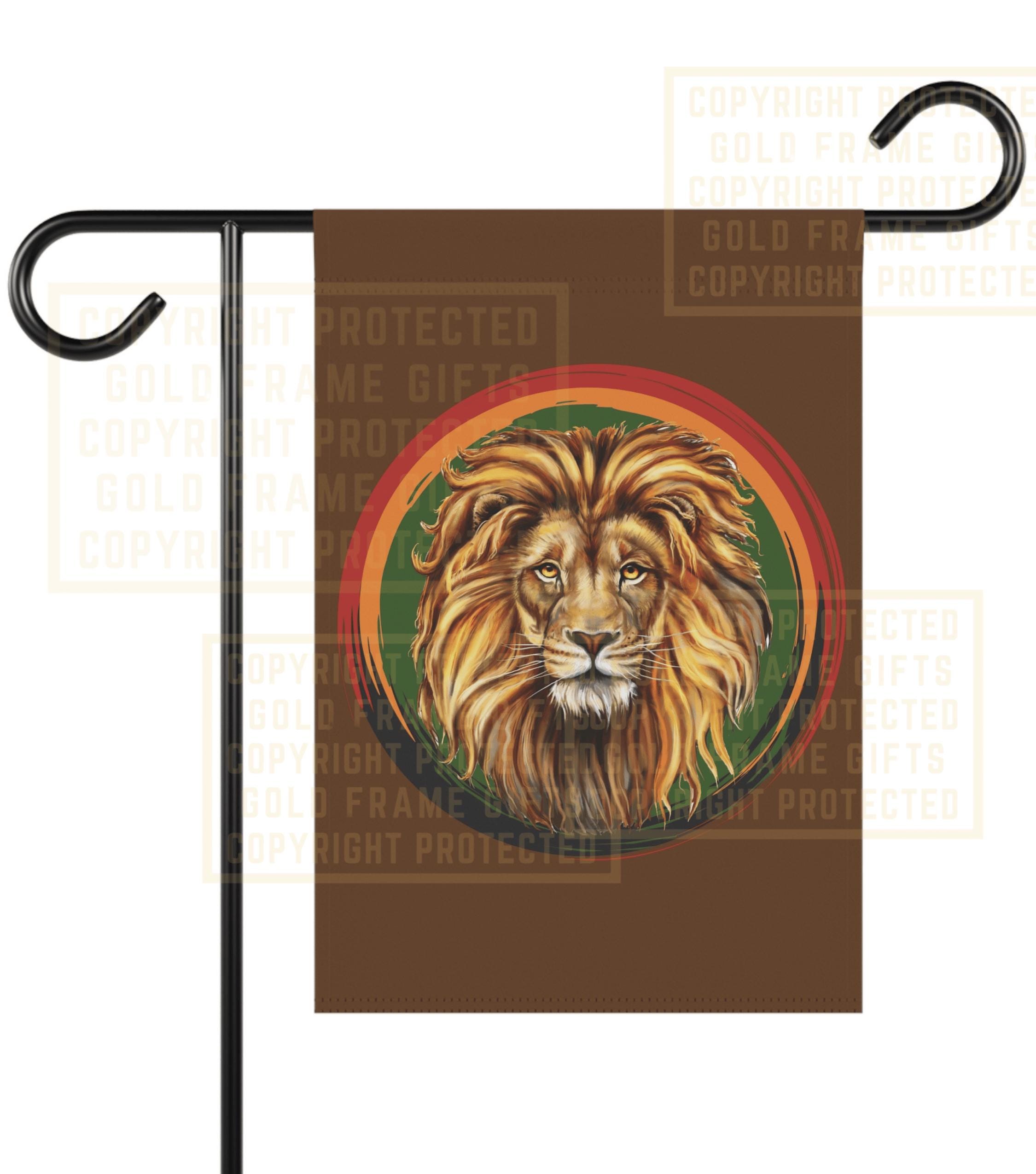 Lion Flag, Lion College University Mascot, Garden Flag, Yard Sign, Art ...