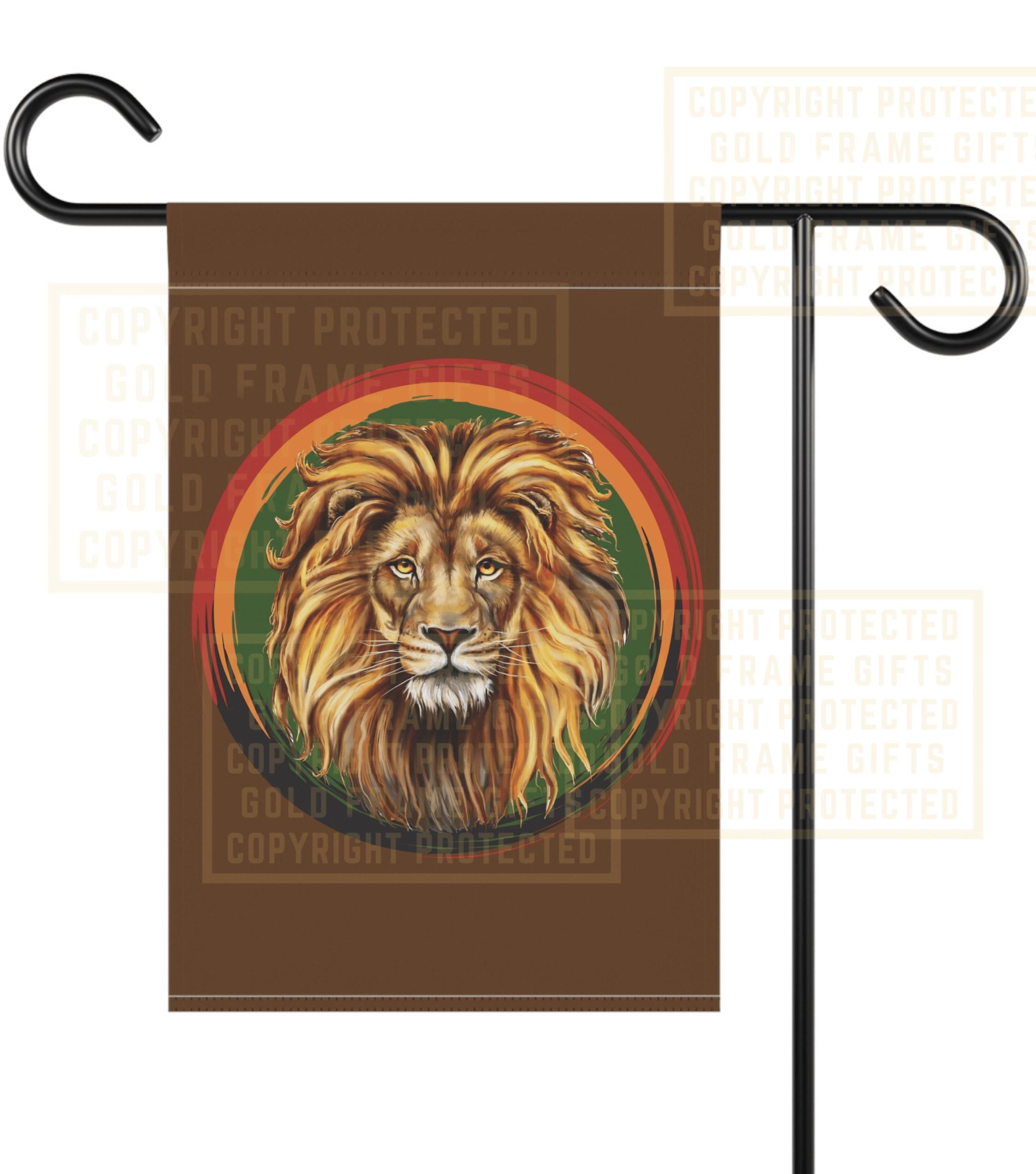Lion Flag, Lion College University Mascot, Garden Flag, Yard Sign, Art ...