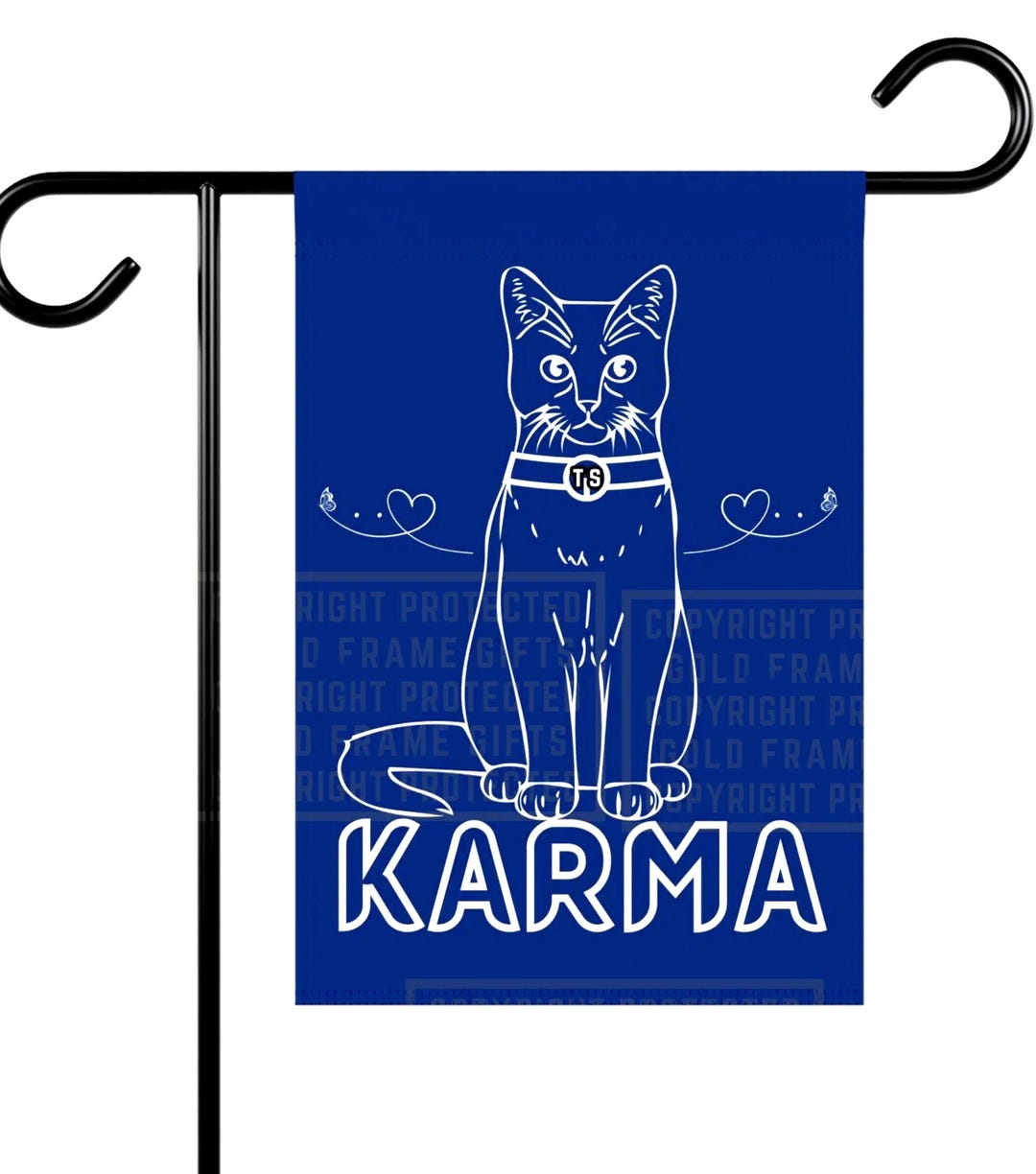 Karma Flag, Cat Swifti Flag, Garden & House Banner, Yard Art, Karma Cat ...