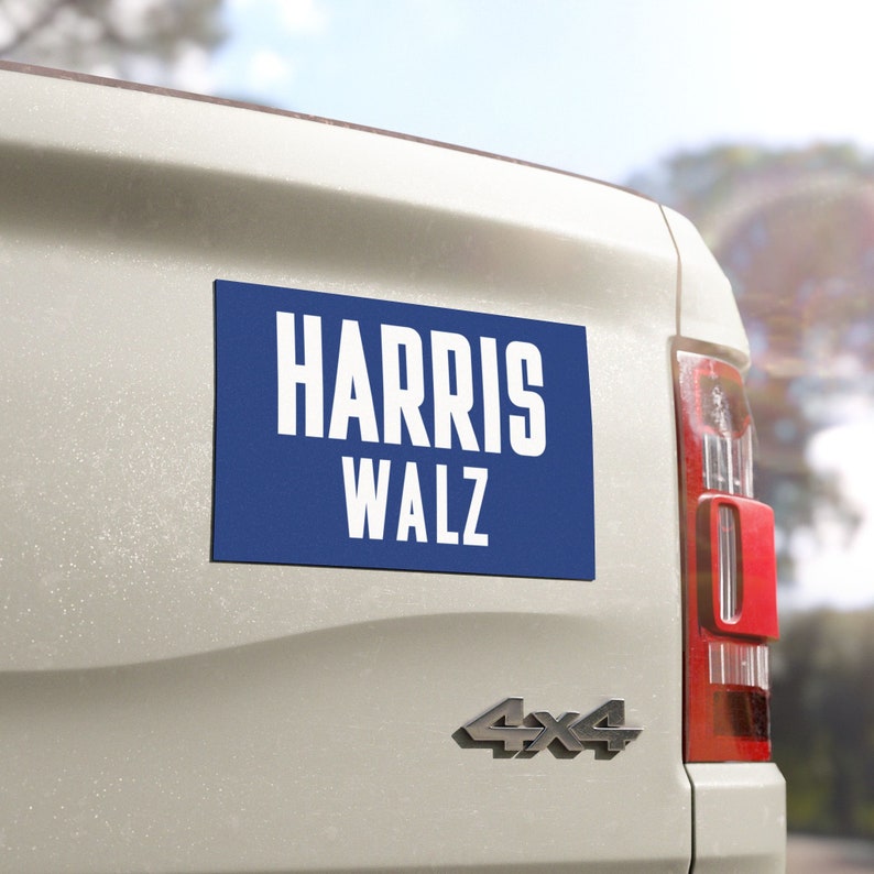 Harris, Walz Bumper Magnet, 2024, Refrigerator, Car, Bumper Magnet ...