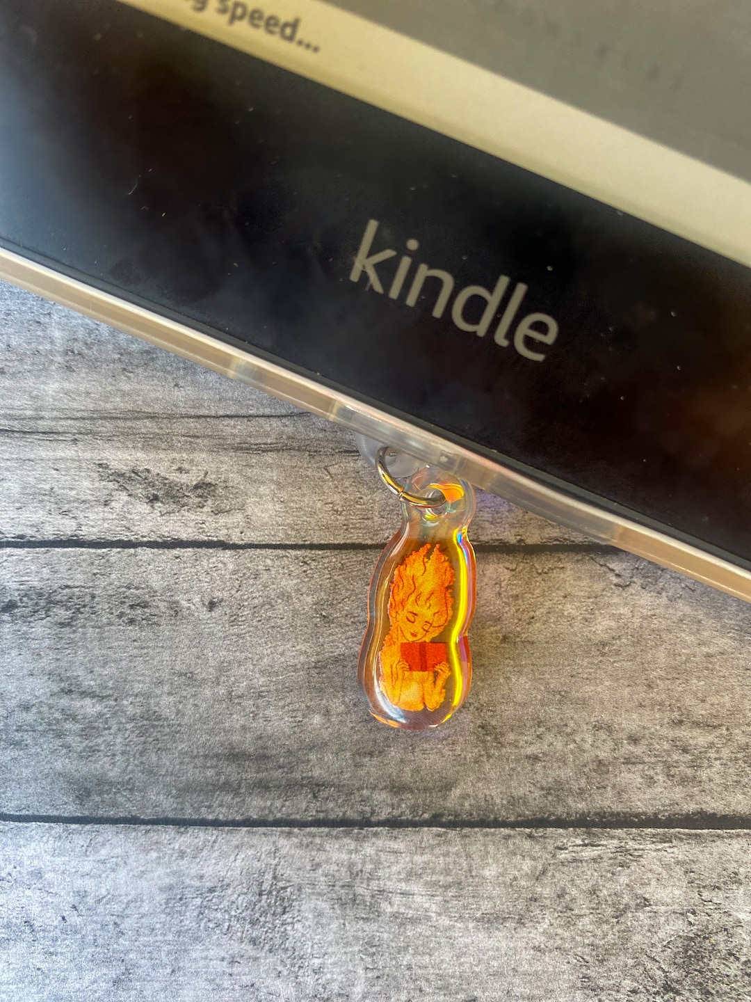 Lehabah Kindle Charm, Phone Charm, Accessories, Holographic, Crescent ...